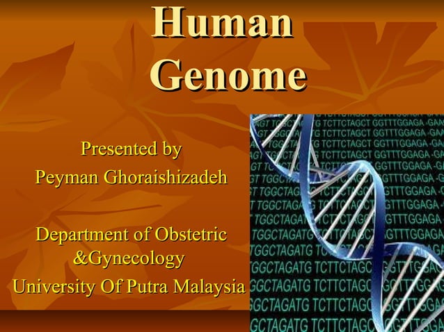 Human Genome Project | PPT | Biological Sciences | Science