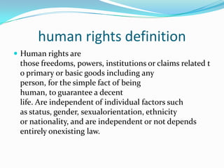 Human Rights | PPTX