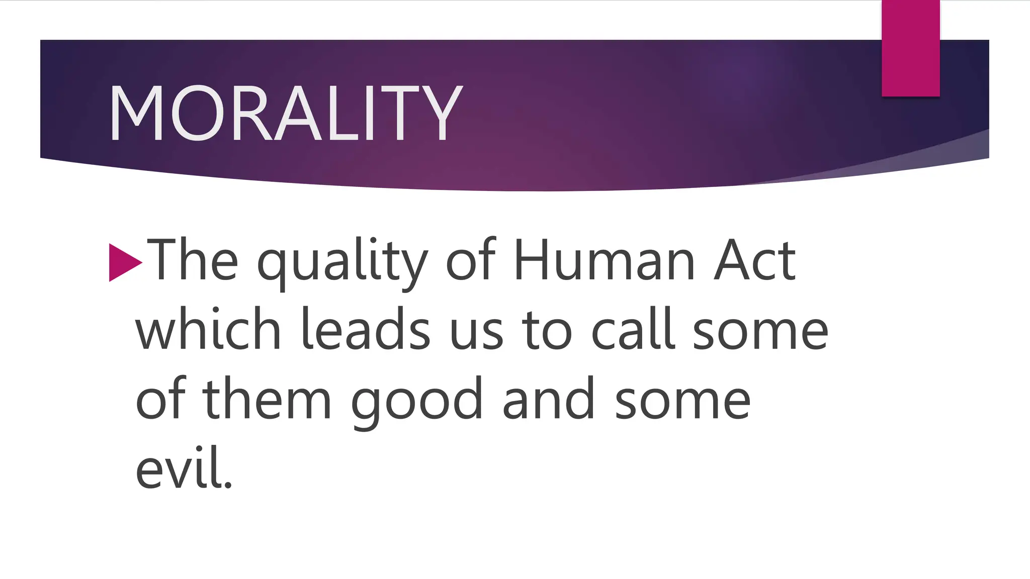 HUMAN ACT AS A GUIDE TO KNOW THE CULPABILITY OF THE HUMAN PERSON | PPT