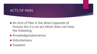 HUMAN ACT AS A GUIDE TO KNOW THE CULPABILITY OF THE HUMAN PERSON | PPT