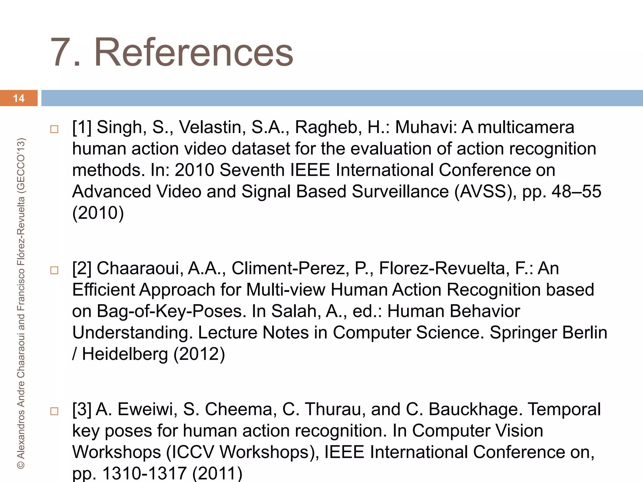 Human Action Recognition Optimization Based On Evolutionary Feature Pptx Computing