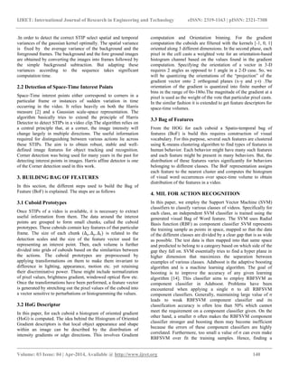 Human action recognition using local space time features and adaboost svm | PDF