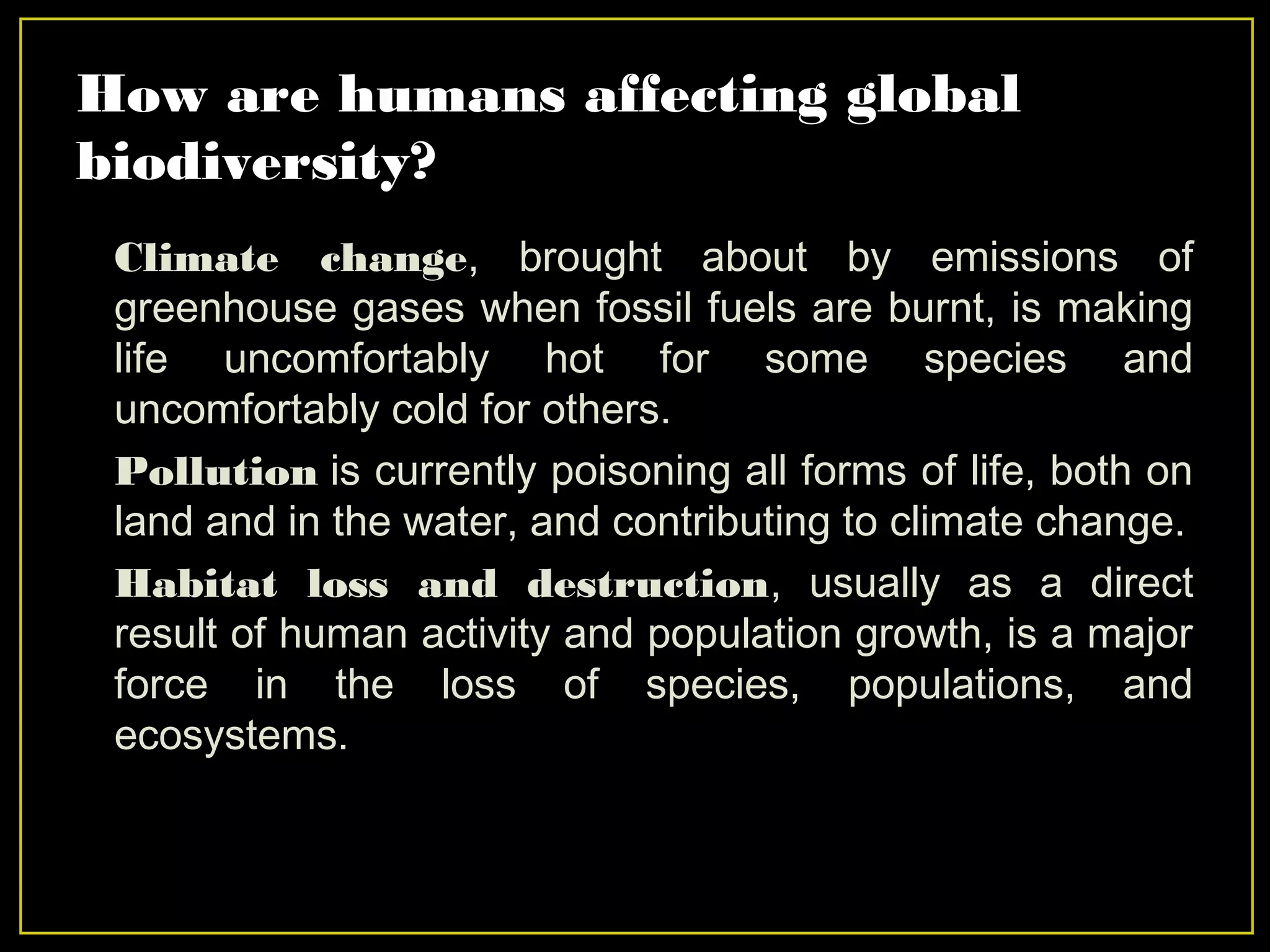 Human activities and impact on environment | PPT