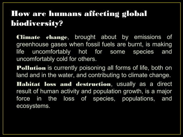 Human activities and impact on environment | PPT