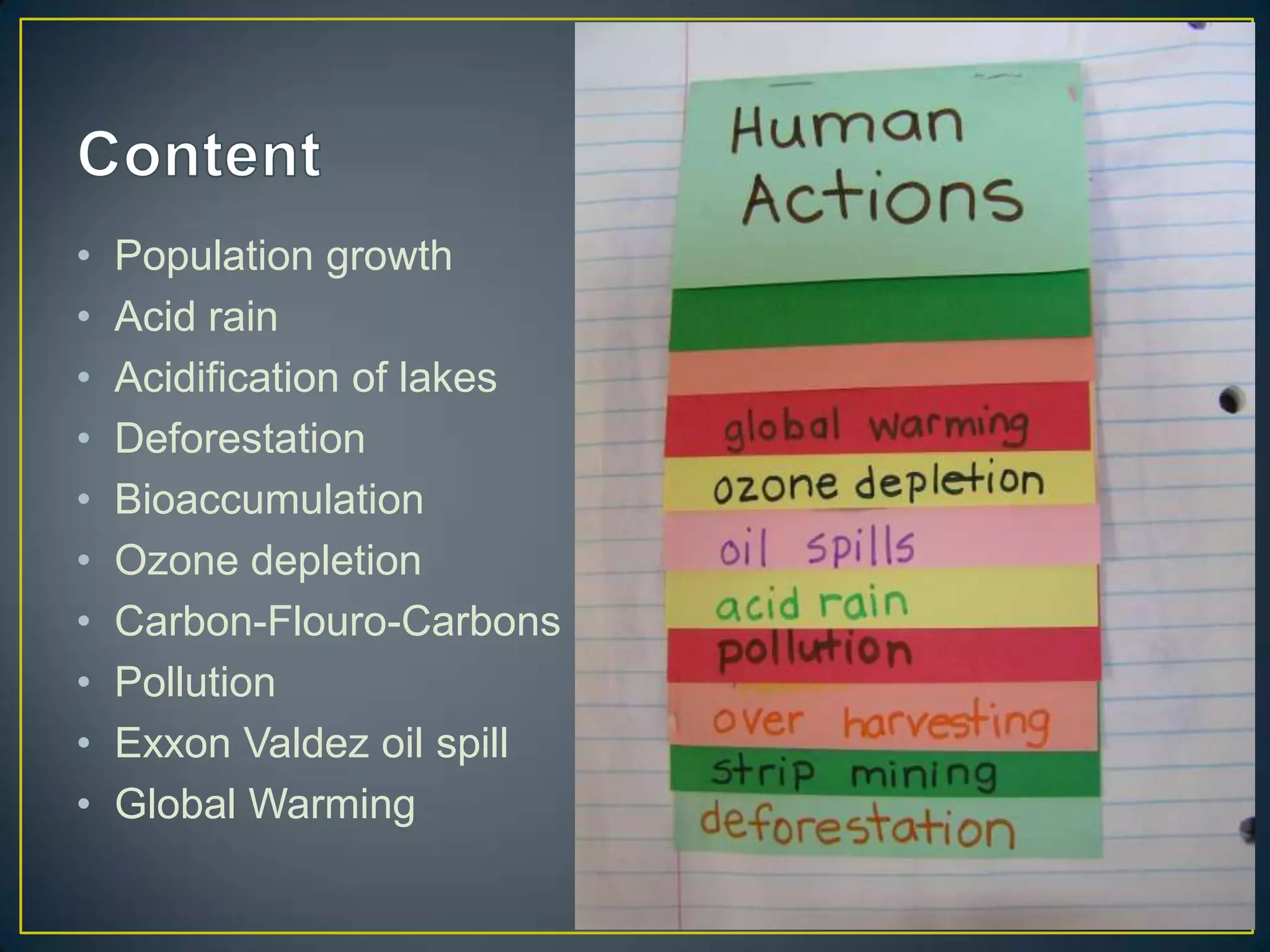 Human activities that affect natural ecosystems | PPTX