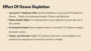 Ozone and its Depletion - Environmental Science | PDF