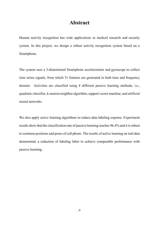 Human activity recognition | PDF