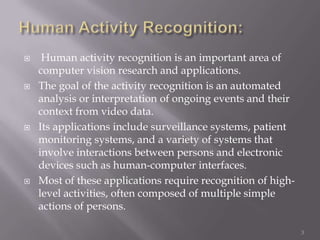 Human activity recognition | PPTX