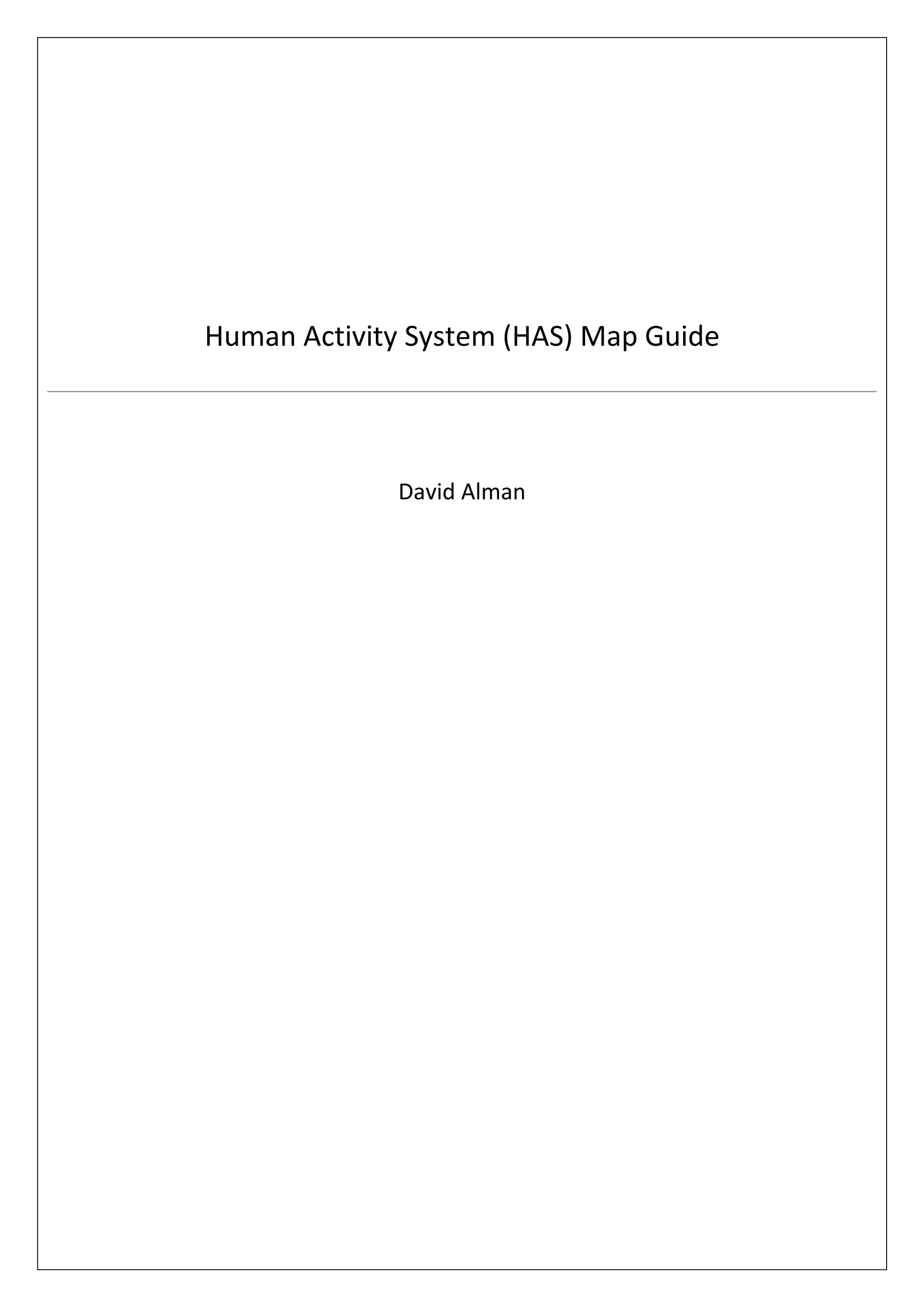 Guide to Human Activity System (HAS) Mapping | PDF | Geography | Science