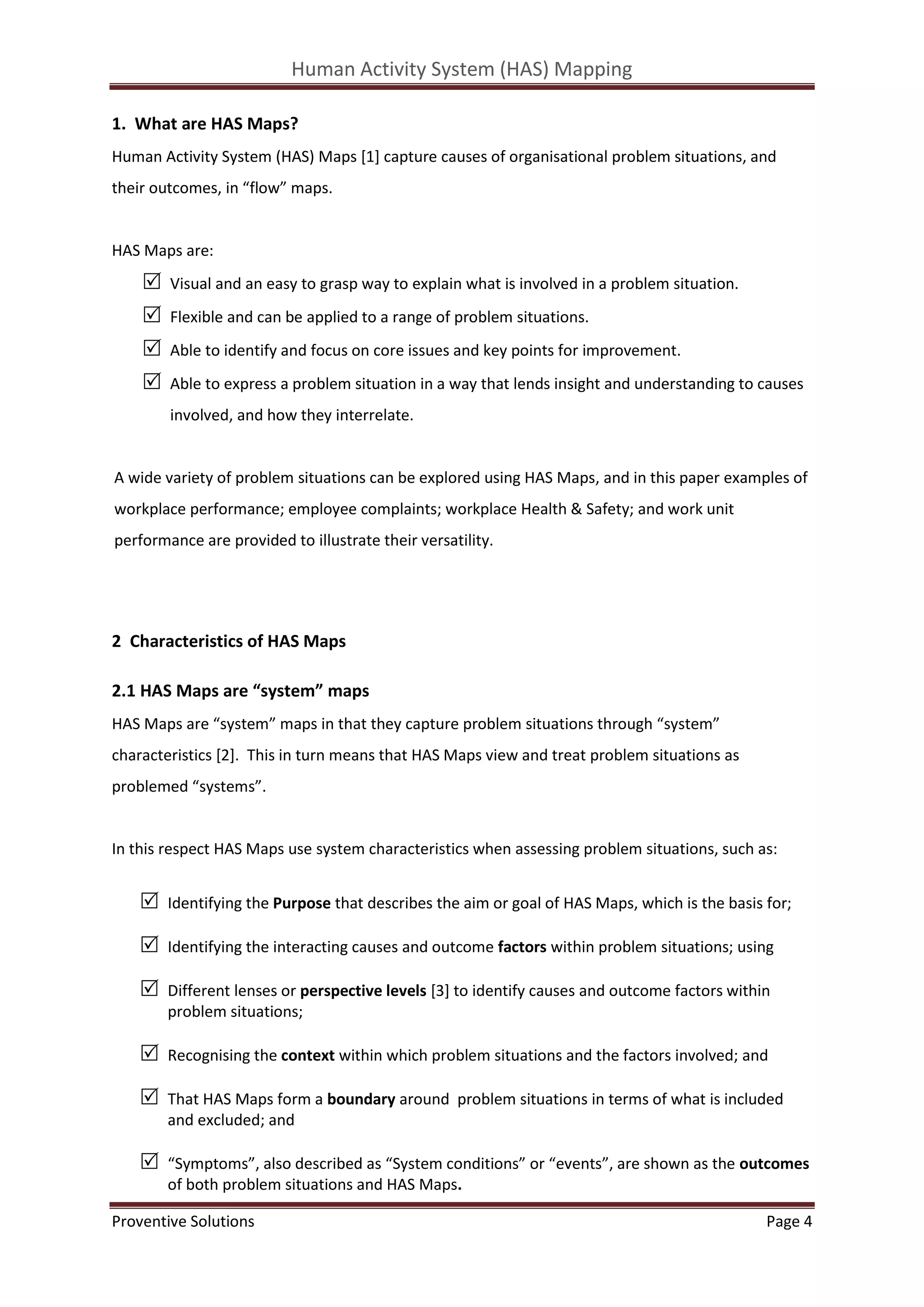 Human Activity System (HAS) Mapping | PDF