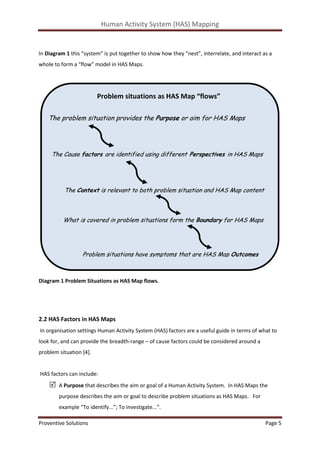 Human Activity System (HAS) Mapping | PDF