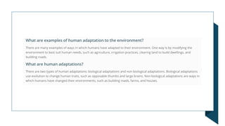 Human Adaptation and Changes Powerpoint Presentation | PPTX