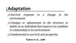 Human Adaptation To Environment