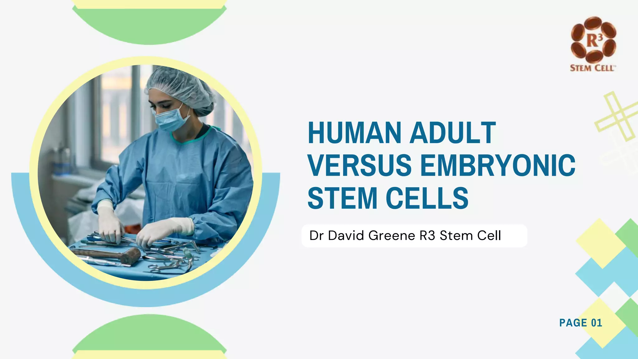 Human Adult Versus Embryonic Stem Cells | Dr David Greene R3 Stem Cell ...