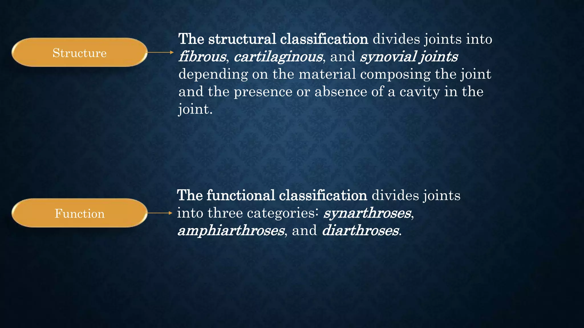Human anatomy (Classification Of Joints) | PPTX