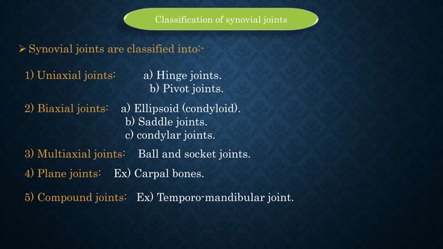 Human anatomy (Classification Of Joints) | PPTX