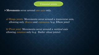 Human anatomy (Classification Of Joints) | PPTX