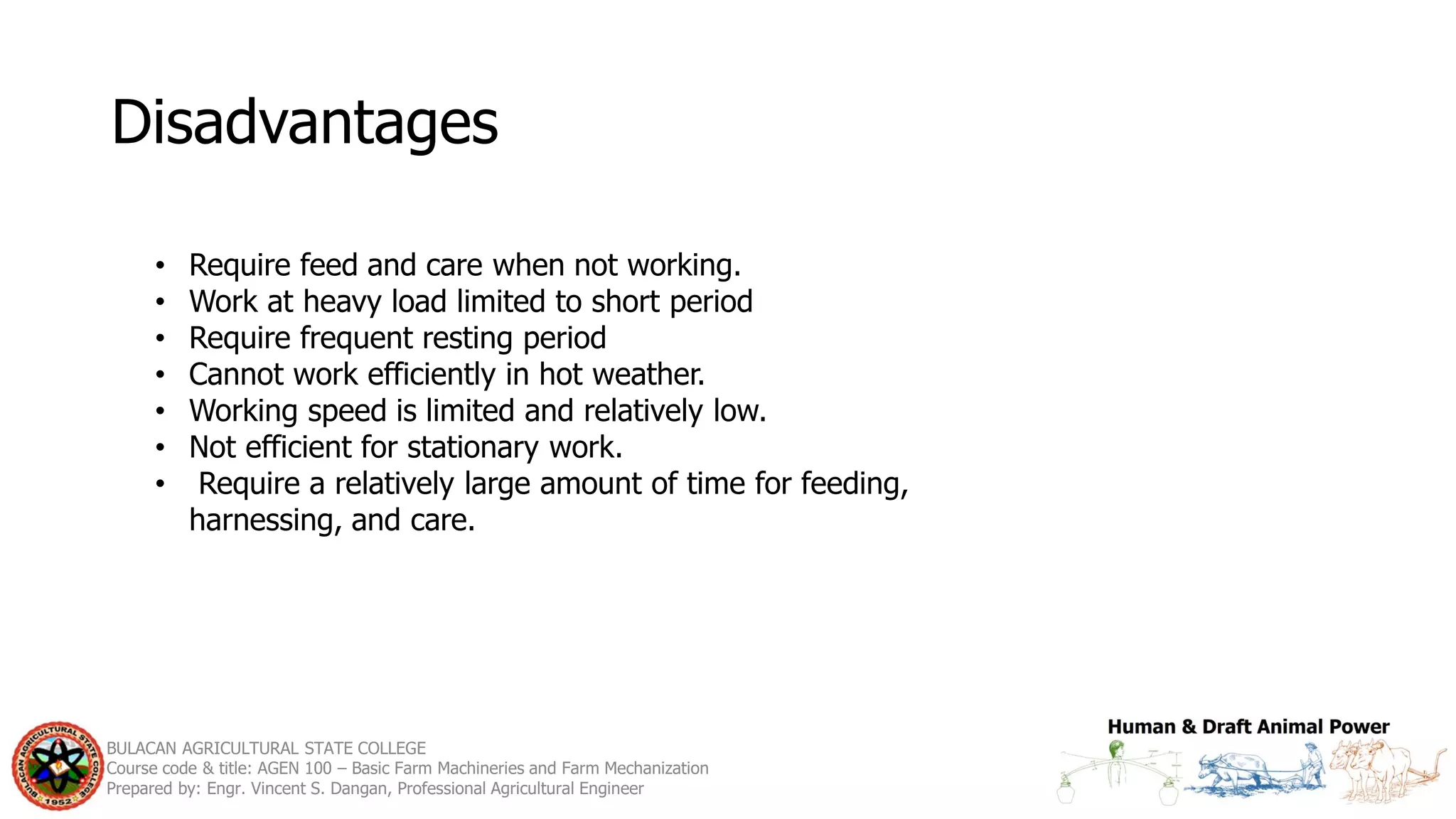 Human and Draft animal Power | PDF