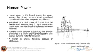 Human and Draft animal Power | PDF