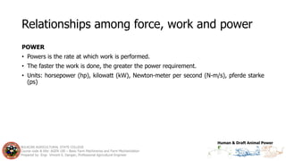 Human and Draft animal Power | PDF