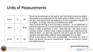 Human and Draft animal Power | PDF
