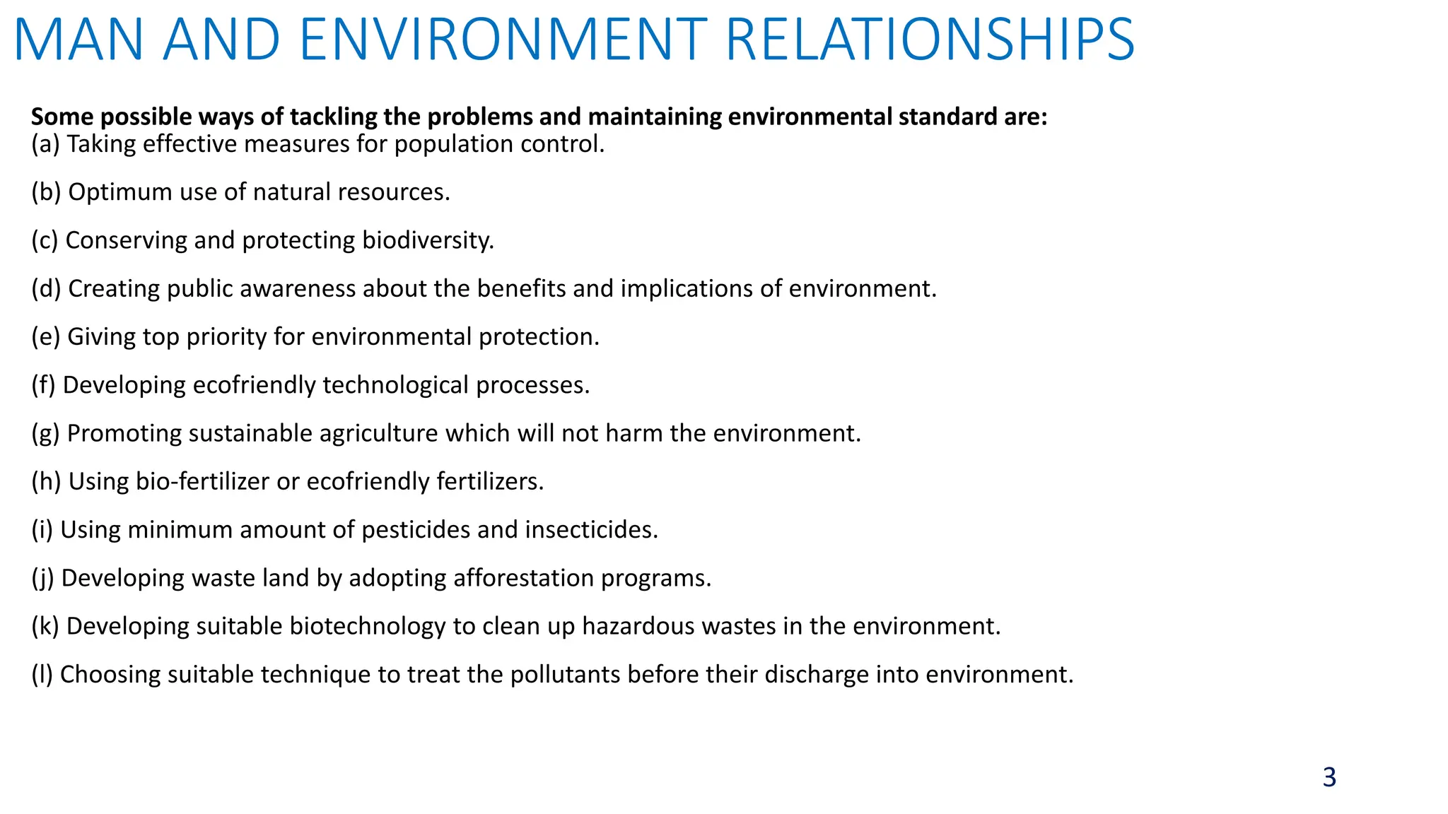 Presentation on Relationship between Human and Environment | PPTX