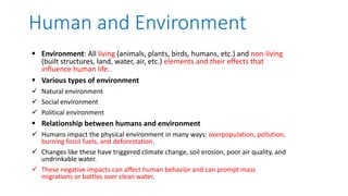 Presentation on Relationship between Human and Environment | PPTX ...