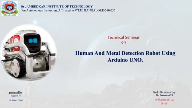 Human and metal detection Robot Using Arduino UNO | PPTX