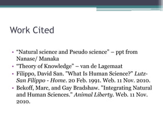 Human and natural science – compare & contrast | PPTX