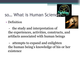 Human and natural science – compare & contrast | PPTX