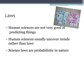 Human and natural science – compare & contrast | PPTX
