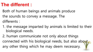 Human&animal communication | PPTX