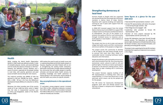 Humana people to people india Report | PDF