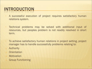 Human aspects of int. project mgmt | PPT