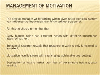 Human aspects of int. project mgmt | PPT