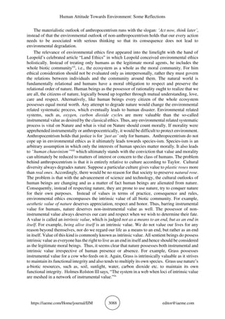 HUMAN_ATTITUDE_TOWARDS_ENVIRONMENT. Notespdf | PDF