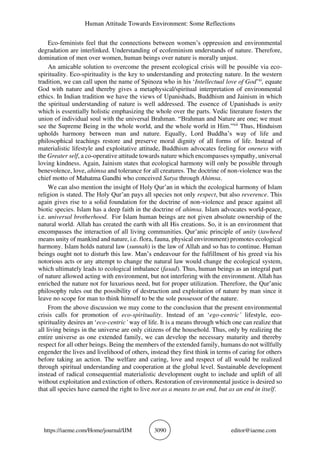 HUMAN_ATTITUDE_TOWARDS_ENVIRONMENT. Notespdf | PDF