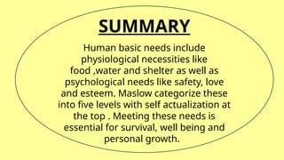 HUMAN BASIC NEEDS or Maslow Theory Hierarchy GNM.pptx