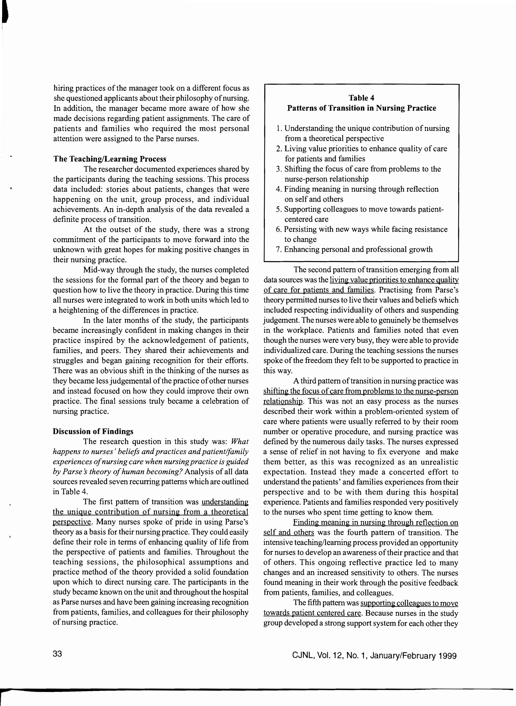 Human Becoming Theory Pdf