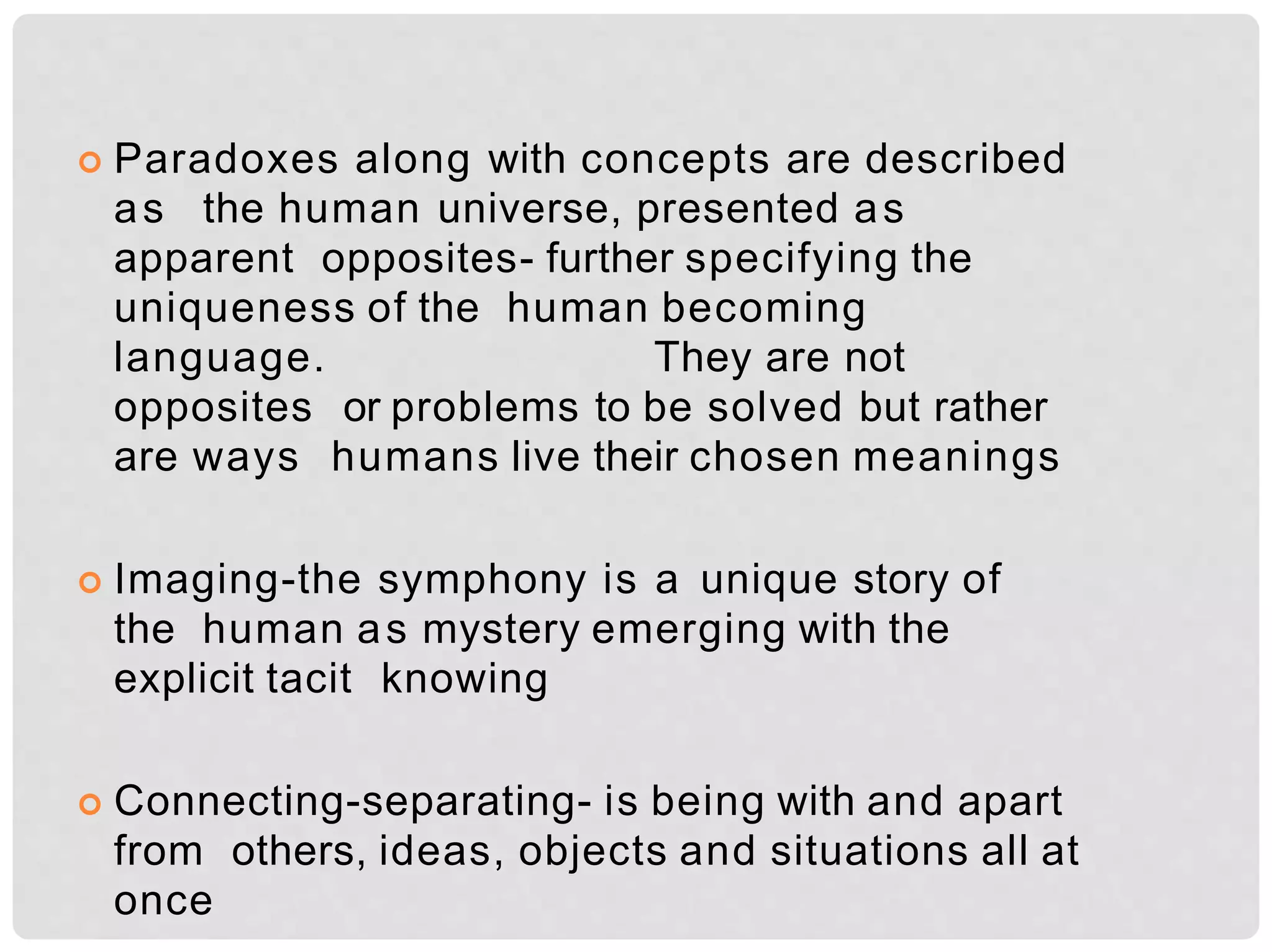 Human becomming theory | PPTX