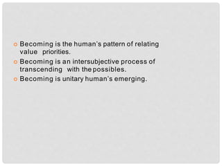 Human becomming theory | PPTX