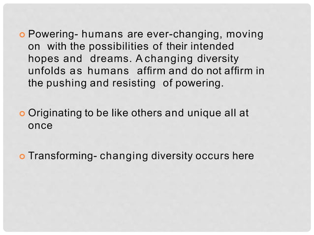 Human becomming theory | PPTX