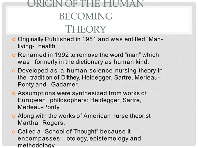 Human becomming theory | PPTX