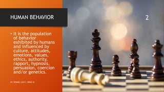 HUMAN BEHAVIOR-ASSESSMENT OF COMMUNITY PERCEPTION ON HEALTH AND HEALTH ...