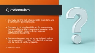 HUMAN BEHAVIOR-ASSESSMENT OF COMMUNITY PERCEPTION ON HEALTH AND HEALTH ...