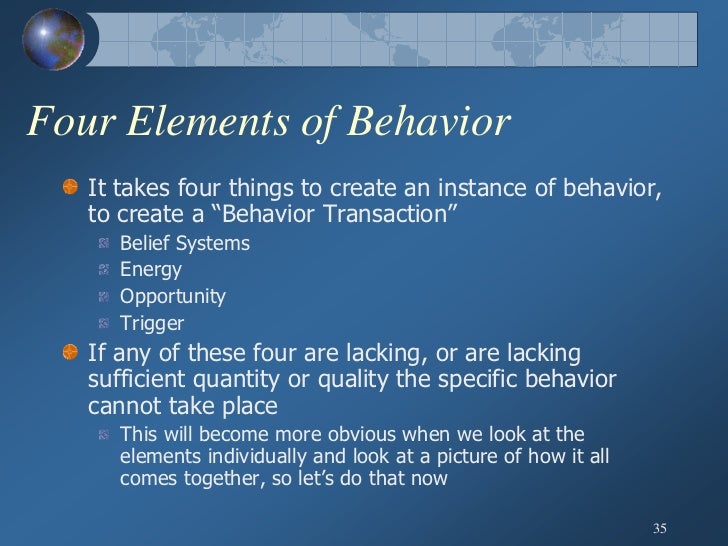Human Behavior Model; General Theory of Human Behavior
