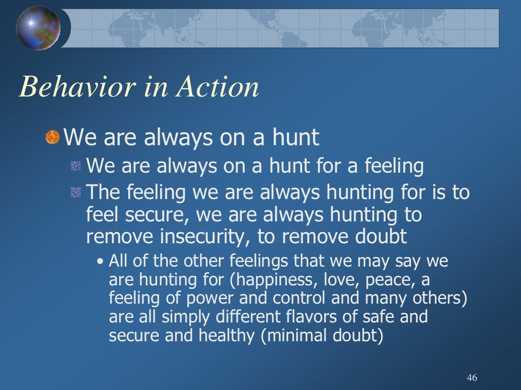 Human Behavior Model; General Theory of Human Behavior