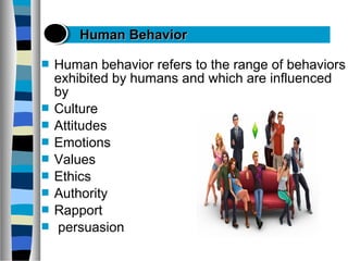 Human behavior ppt by maqsood | PPT