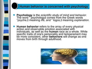 Human behavior ppt by maqsood | PPT