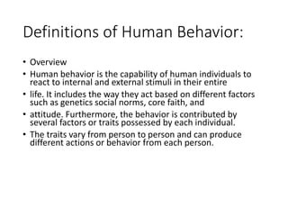 HUMAN BEHAVIORS-WPS Office.pptx